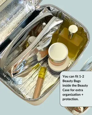 WELLINSULATED Beauty Case With Detachable Strap - Silver