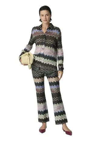 Missoni Viscose Lamé Snake Motif Shirt - Multicoloured