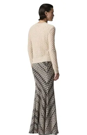 Missoni Crew Neck Cashmere Pullover With Lace Motif