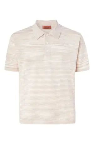 Missoni Space-dye Mercerized Cotton Polo Shirt - Blue
