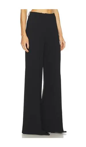 Theory Fluid Flare Crepe Pants - Black