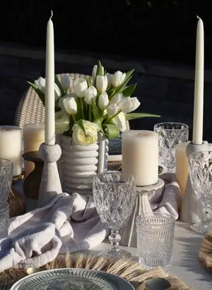 HOUSE OF REVELRY Bleached Taper Candle Holder