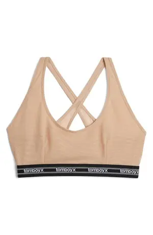 TOMBOYX Powermesh Bralette - Chai