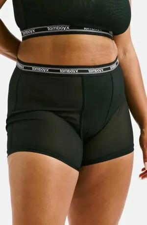 TOMBOYX Powermesh Boxer Briefs - Black