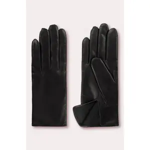 SEYMOURE Classic Kelly Leather Gloves - Black