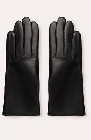 SEYMOURE Classic Kelly Leather Gloves - Black