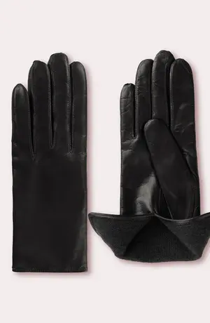 SEYMOURE Classic Kelly Leather Gloves - Black