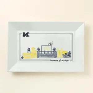 UNCOMMON GOODS College Cityscape Tray - University Of Michigan