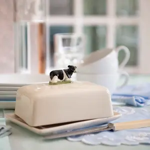 UNCOMMON GOODS Cow Butter Dish Ka&f Group Llc