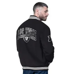 STARTER Las Vegas Raiders Out Corduroy Varsity Jacket
