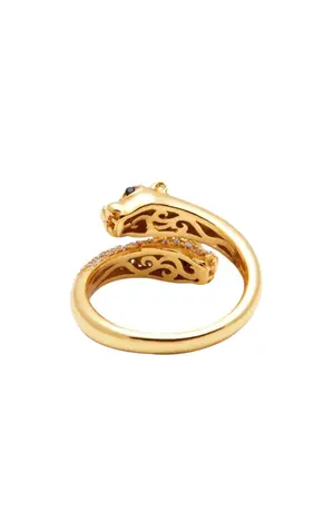 NIALAYA JEWELRY Twisted Panther Ring - Gold
