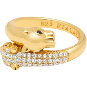 NIALAYA JEWELRY Twisted Panther Ring - Gold