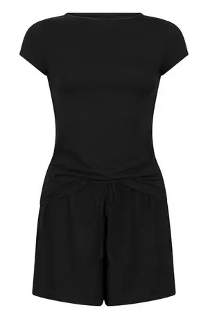 Hunkemoller Pyjama Set Jersey - Black