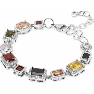 NIALAYA Gemstone Bracelet - Silver