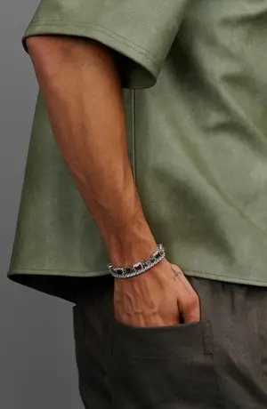 NIALAYA JEWELRY Gemstone Bracelet - Silver