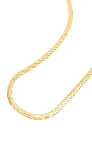 NIALAYA JEWELRY Snake Chain Necklace - Gold