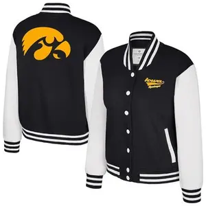 COLOSSEUM Iowa Hawkeyes Fleece Jacket - Black
