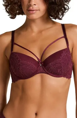 Hunkemoller Isadora Padded Underwi Bra - Red