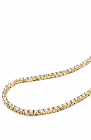 NIALAYA JEWELRY Tennis Choker Necklace - Gold