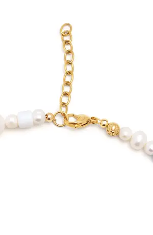 NIALAYA Pearl And Glass Bead Necklace