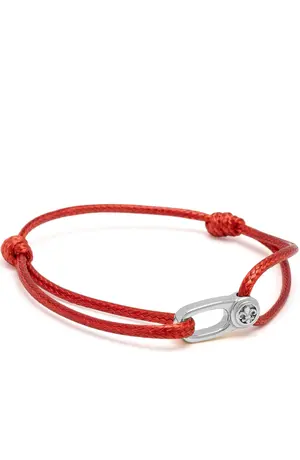 NIALAYA Hook String Bracelet Silver Hook