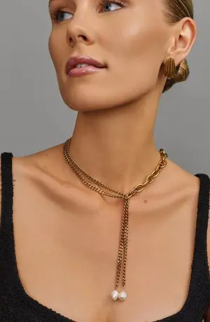 NIALAYA Transformer Pearl Necklace