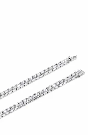 NIALAYA JEWELRY Tennis Necklace - Silver