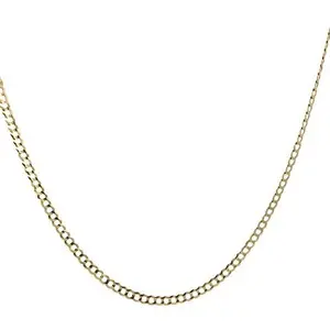ANCONA JEWELRY 10k Gold Curb Link Necklace - Yellow