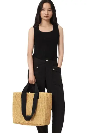 ALLSAINTS Izzy Straw Tote