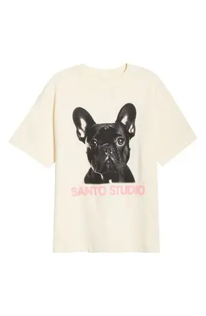SANTO STUDIO Peace Drappo Graphic T-shirt