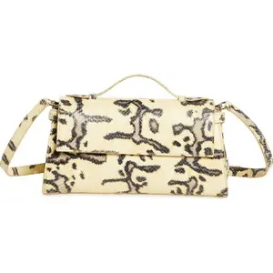 Proenza Schouler Tate Snakeskin Embossed Clutch - Resin Multi