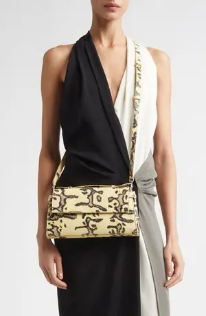 Proenza Schouler Tate Snakeskin Embossed Clutch - Resin Multi