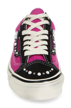 VANS Embellished Lx Old Skool 36 Sneaker - Pearlized Fuchsia Red