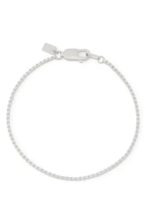 ALLSAINTS Leor Chain Link Bracelet - Warm Silver