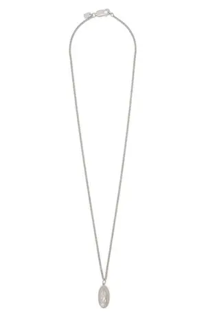 ALLSAINTS Saint Chain Pendant Necklace - Warm Silver