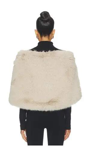 UNREAL FUR Yasmine Wrap In Tan