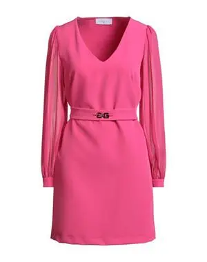 GAELLE PARIS Mini Flared Dress - Fuchsia
