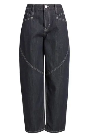 CITY BLUES High Waist Crescent Leg Jeans