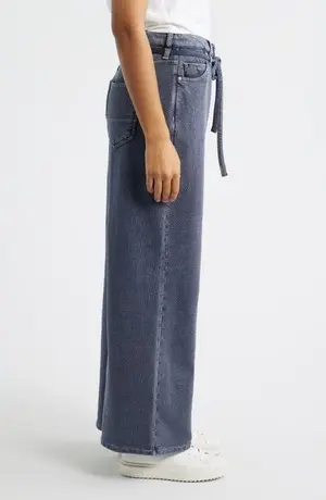 CITY BLUES Wide-leg Knit Jeans - Indigo