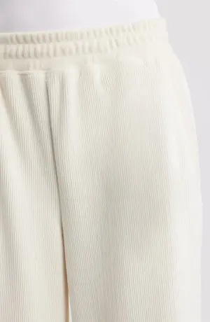 CITY BLUES Wide Leg Lounge Pants - Cream