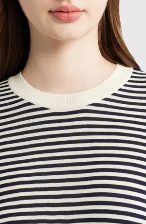 FRAME Stripe Knit Sweater - Cream Multi