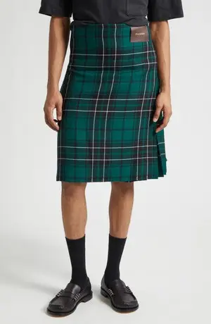 JW Anderson Plaid Wool Kilt