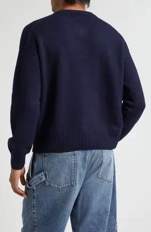 JW Anderson Loafer Stitch Cashmere V-neck Sweater