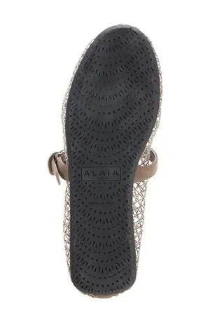 Alaïa Fishnet Mary Jane Flat