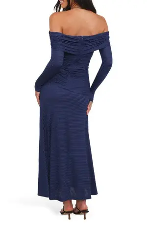 PETAL & PUP Katiya Off The Shoulder Long Sleeve Dress