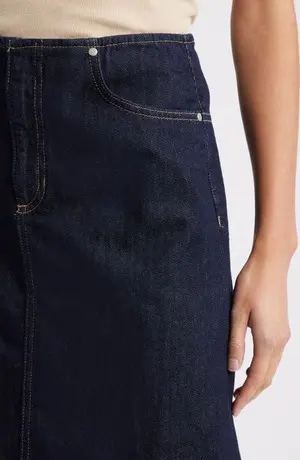 Mango Menphis Denim Pencil Skirt