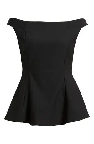 Mango Off-the-shoulder Peplum Top