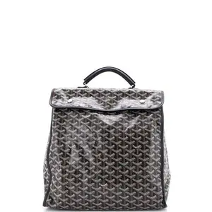 Goyard Saint Leger Briefcase Backpack Coated Canvas - Black
