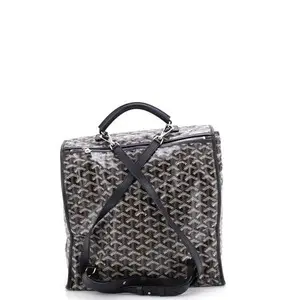 Goyard Saint Leger Briefcase Backpack Coated Canvas