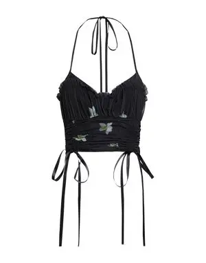 Pinko Floral Print Halterneck Crop Top